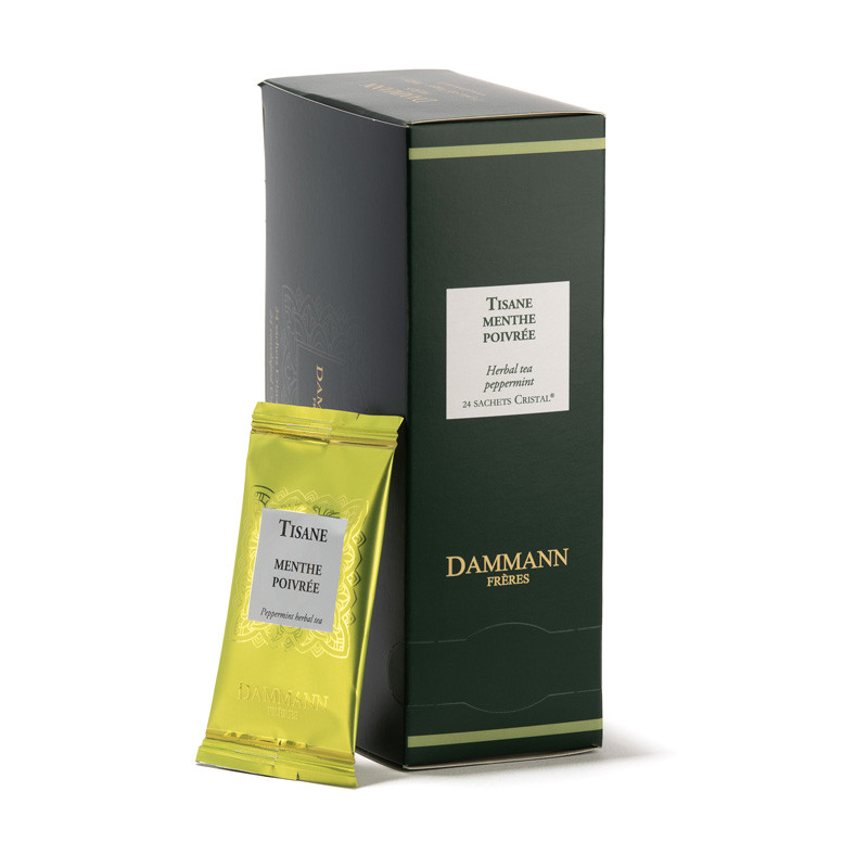 Peppermint, box of 24 enveloped cristal® sachets - DAMMANN Frères